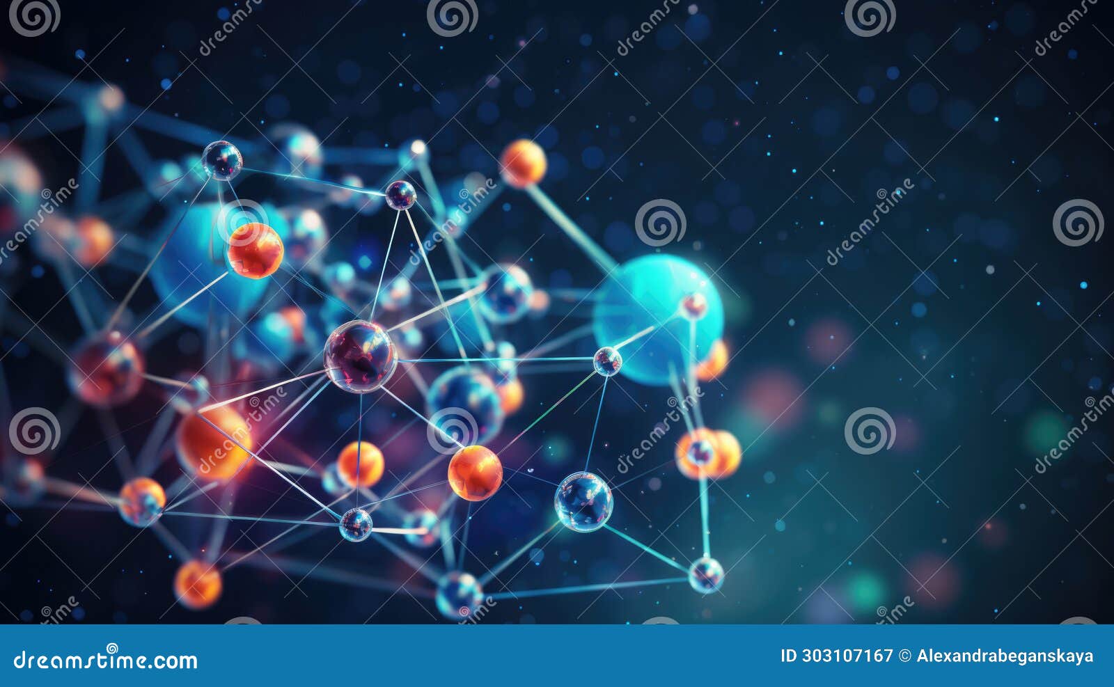 Estructura Del Modelo De Adn Molecular De La Ciencia Stock de ...