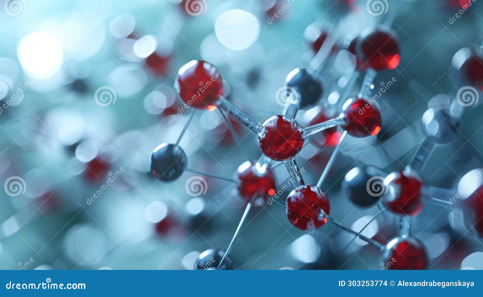 Estructura Del Modelo De Adn Molecular De La Ciencia Stock de ...