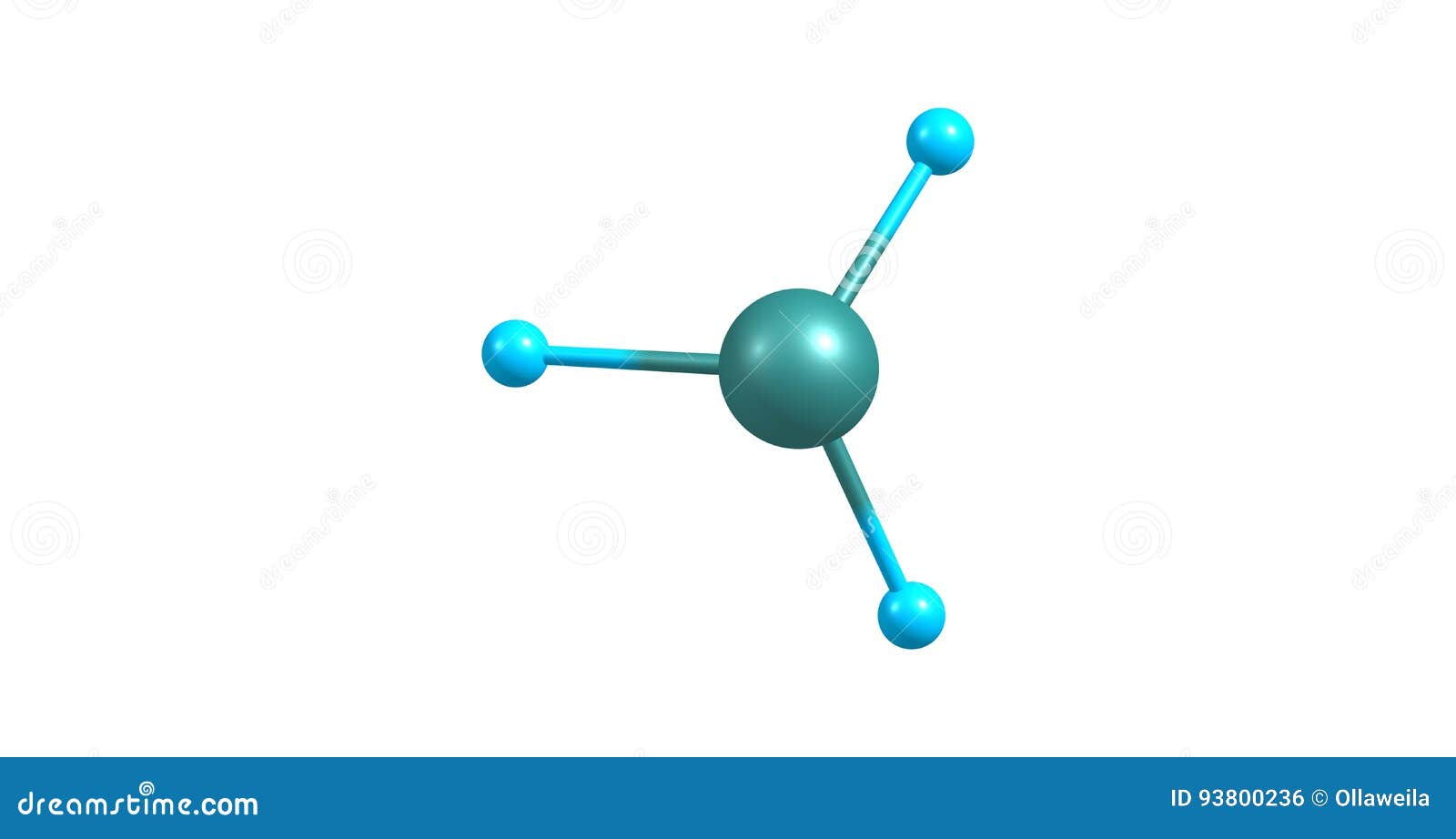 Estructura Molecular De La Arsina Aislada En Blanco Stock de ...