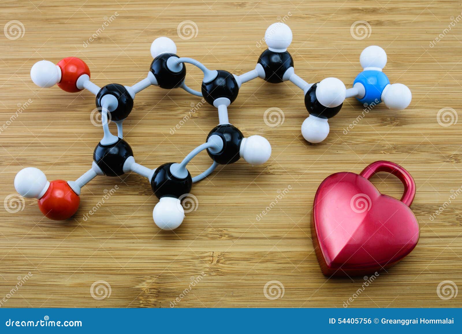 Estructura Molecular De La Dopamina Foto de archivo - Imagen de neurona ...