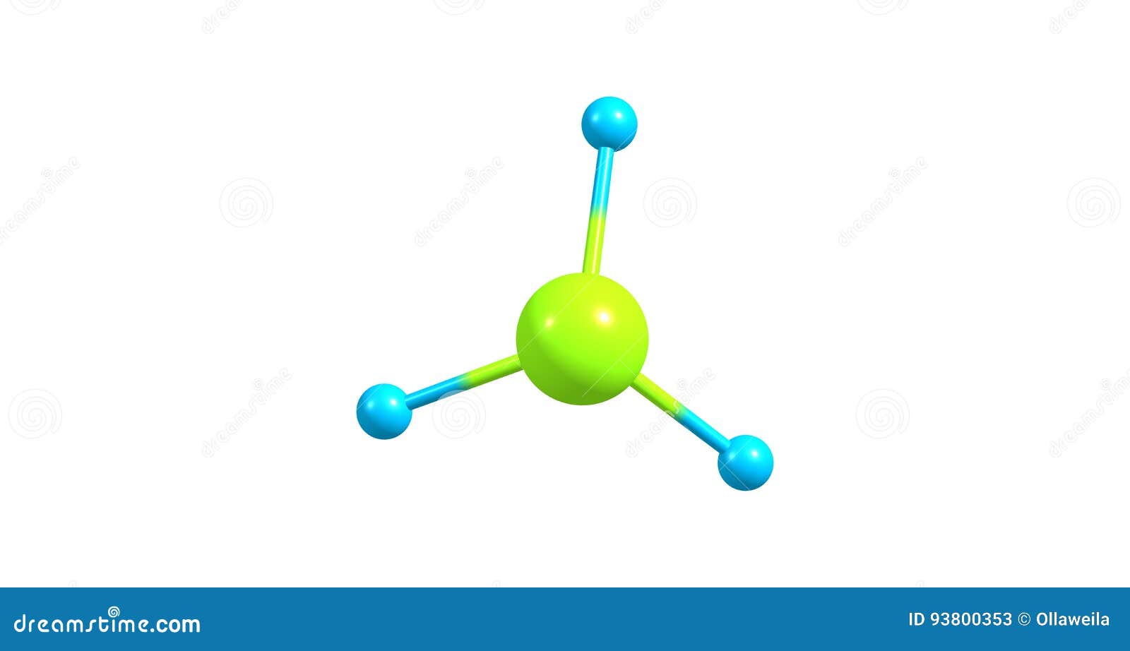Estructura Molecular De La Fosfina Aislada En Blanco Stock de ...
