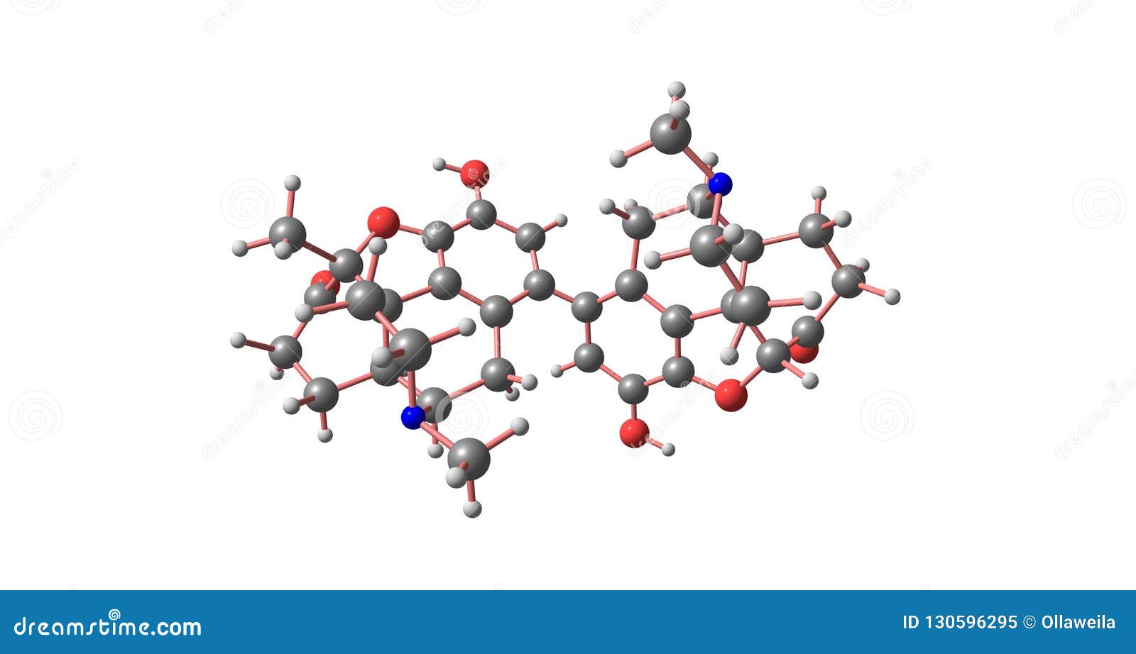 Estructura Molecular De Metopon Aislada En Blanco Stock de ilustración ...