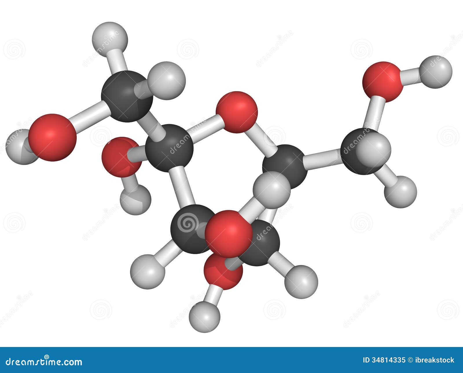 Estructura Química De La Fructosa Stock de ilustración - Ilustración de ...