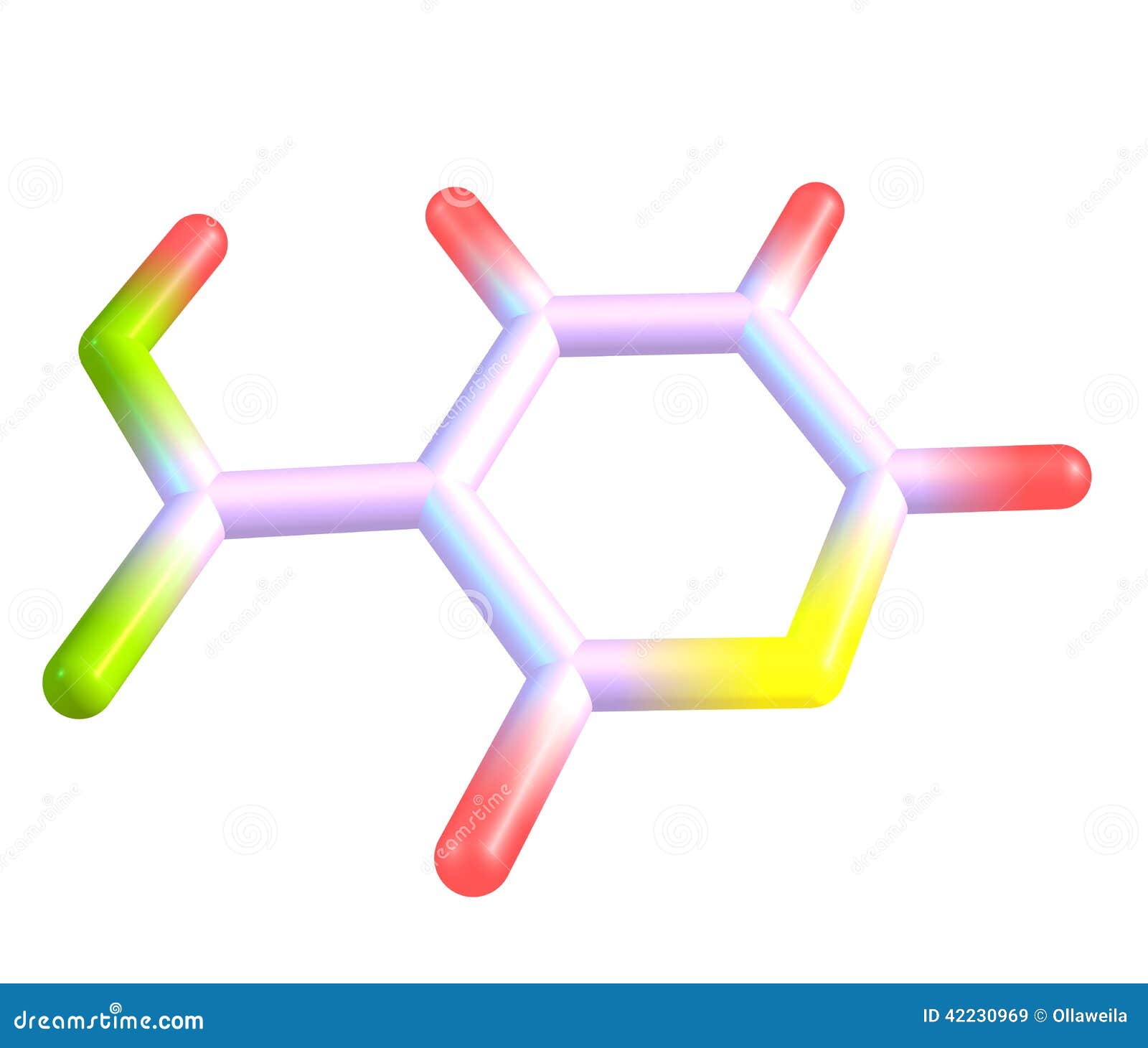 Estrutura Molecular Da Niacina (B3) No Fundo Branco Ilustração Stock ...