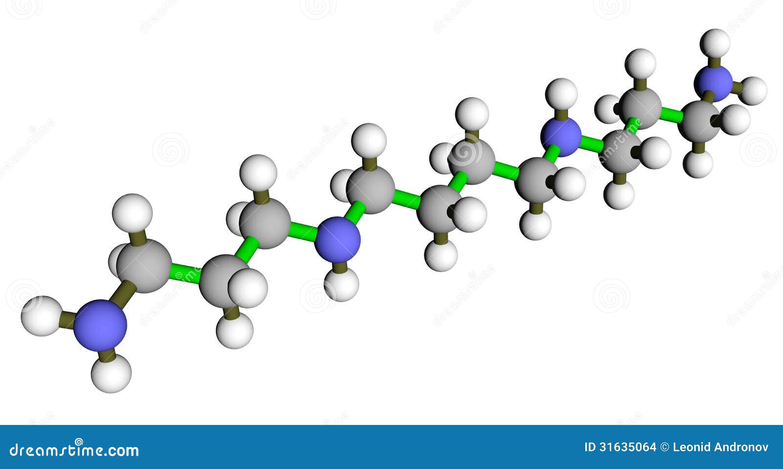 Estrutura Molecular Do Spermine Ilustração Stock - Ilustração de ...