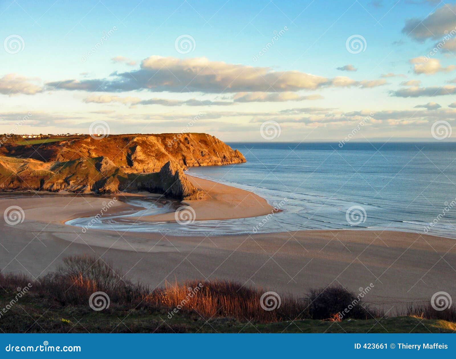 Estuary stock image. Image of rock, idyllic, panorama, ocean - 423661