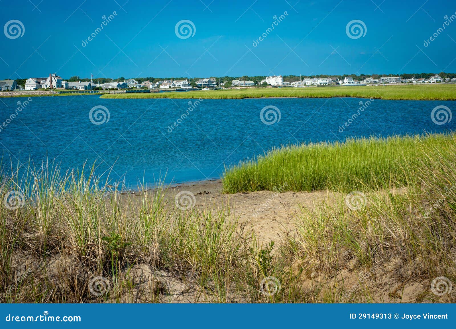 Estuary in Coastal Area of Cape Cod, Massachusetts Stock Image - Image ...