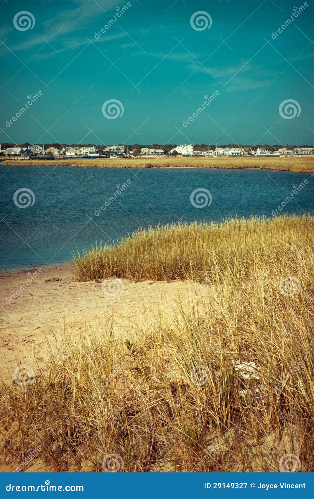 Estuary in Coastal Area of Cape Cod, Massachusetts Stock Image - Image ...