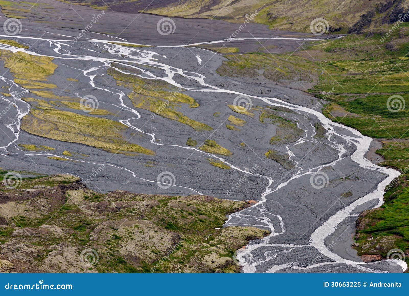 Estuary seen from above stock image. Image of coastal - 30663225