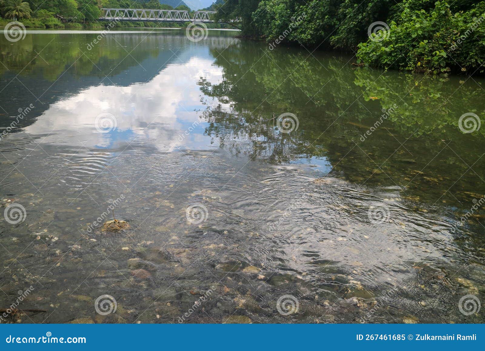 Estuary Tourist Destination Bordered by Rocky Mountains Stock Image ...