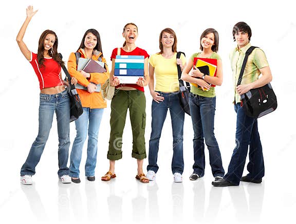 Estudantes imagem de stock. Imagem de adolescente, educado - 9632147