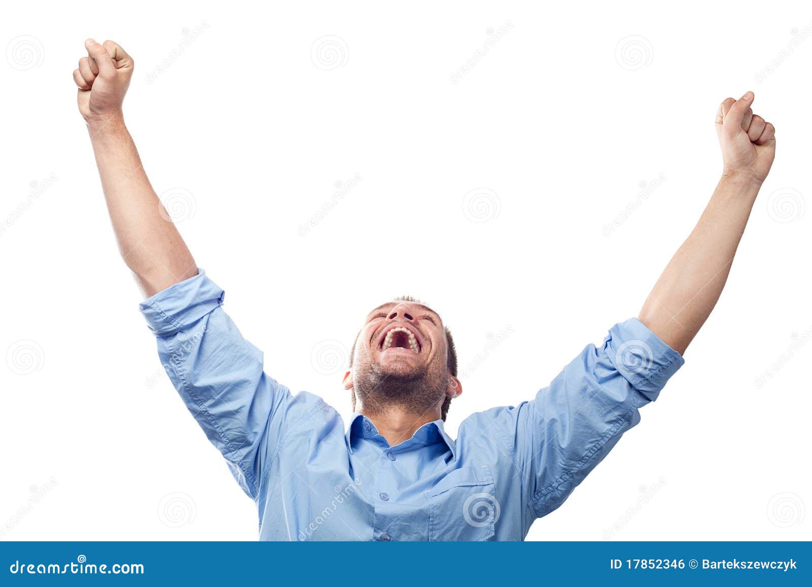 Estudiante Acertado En Blanco Foto de archivo - Imagen de grito ...