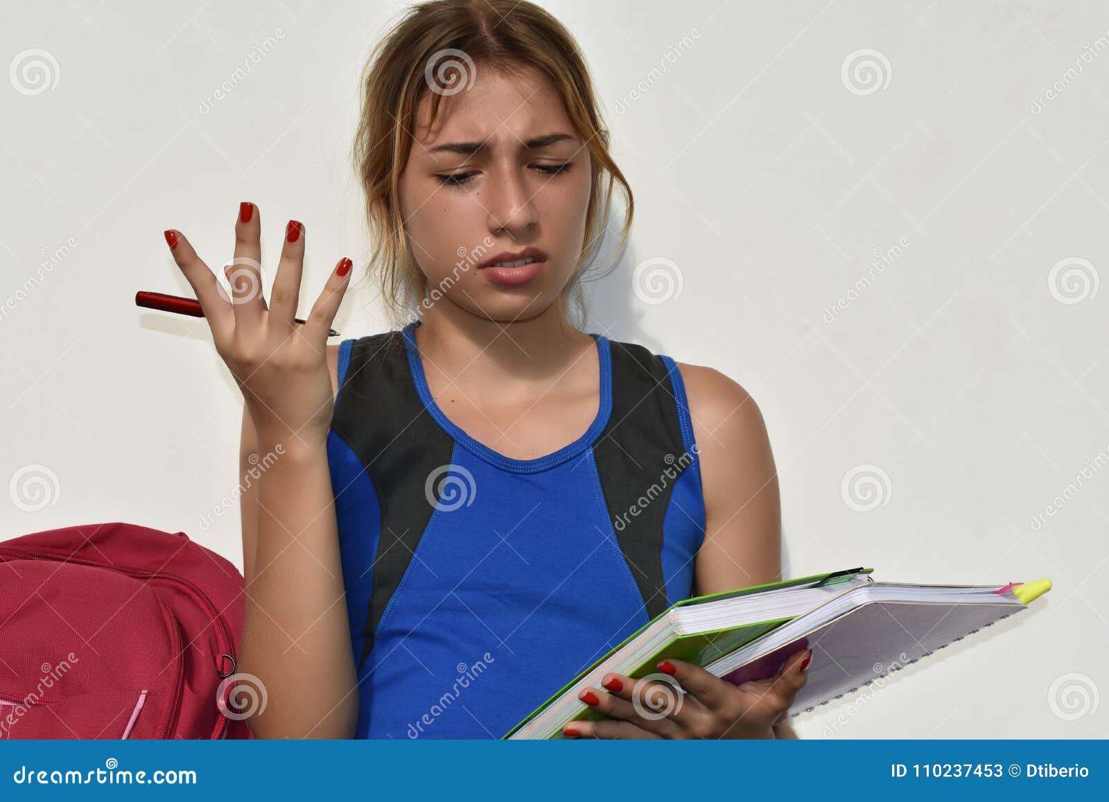 Estudiante Adolescente and Confusion Imagen de archivo - Imagen de ...