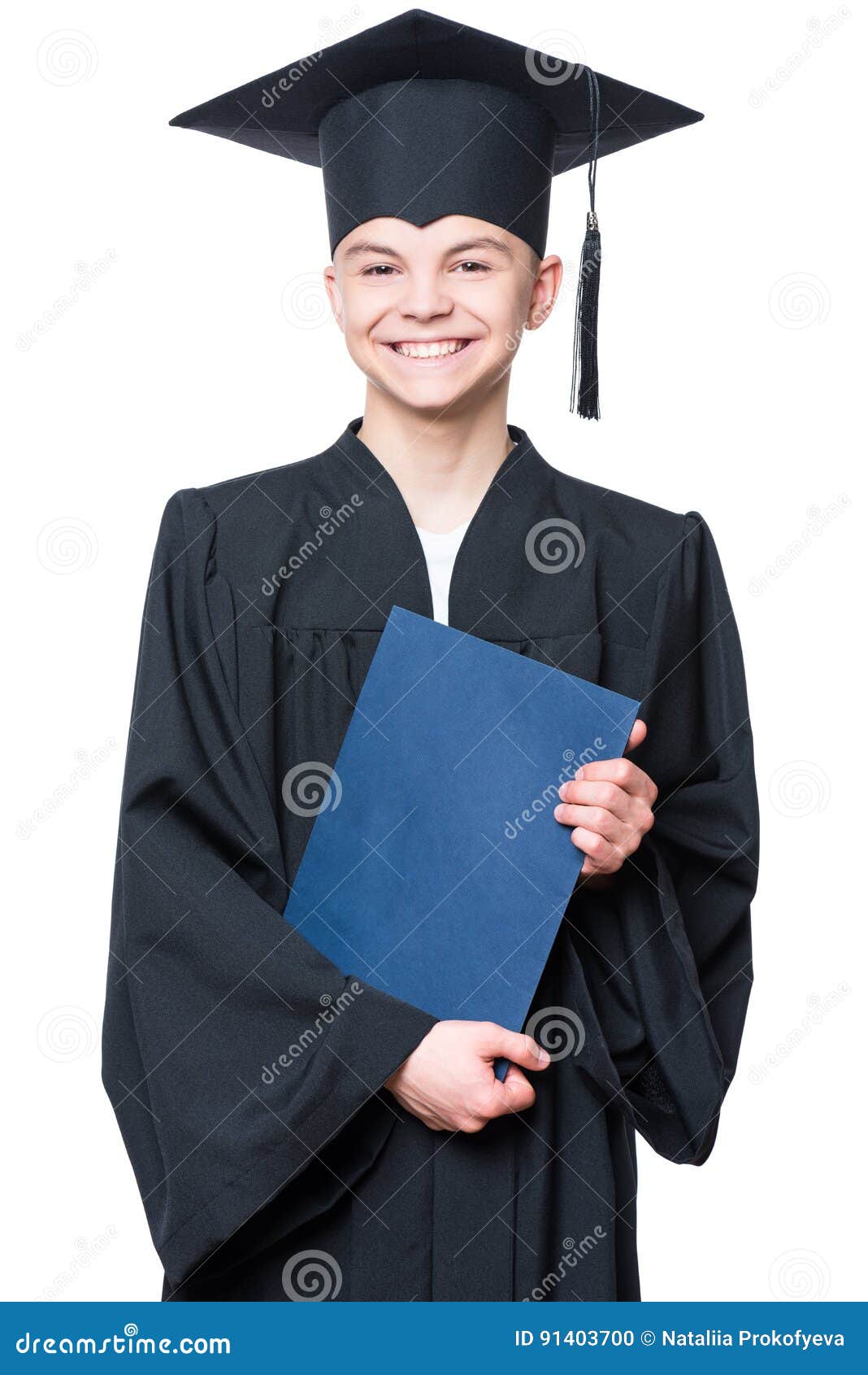 Estudiante Adolescente Graduado Del Muchacho Foto de archivo - Imagen ...