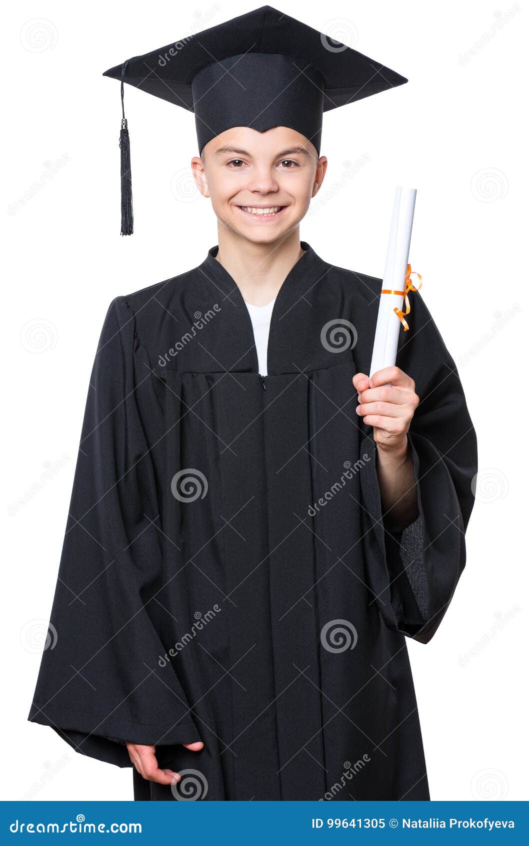 Estudiante Adolescente Graduado Del Muchacho Imagen de archivo - Imagen ...