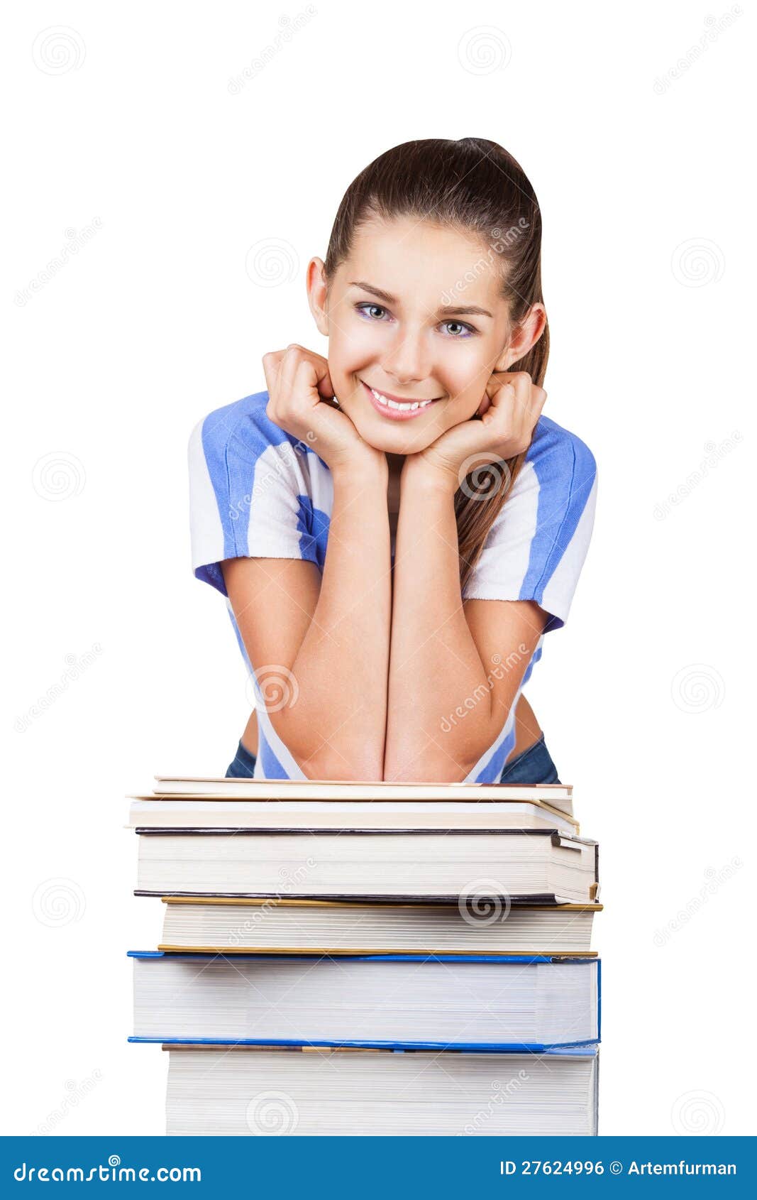 Estudiante con los libros foto de archivo. Imagen de aprenda - 27624996