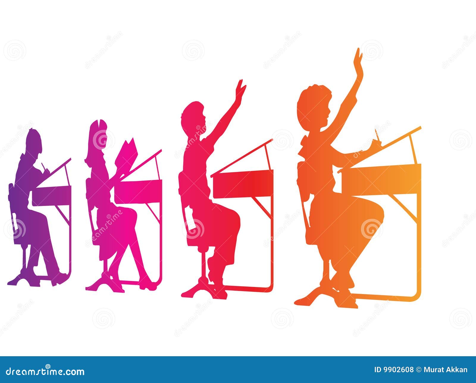 Estudiante del vector ilustración del vector. Ilustración de amigos ...