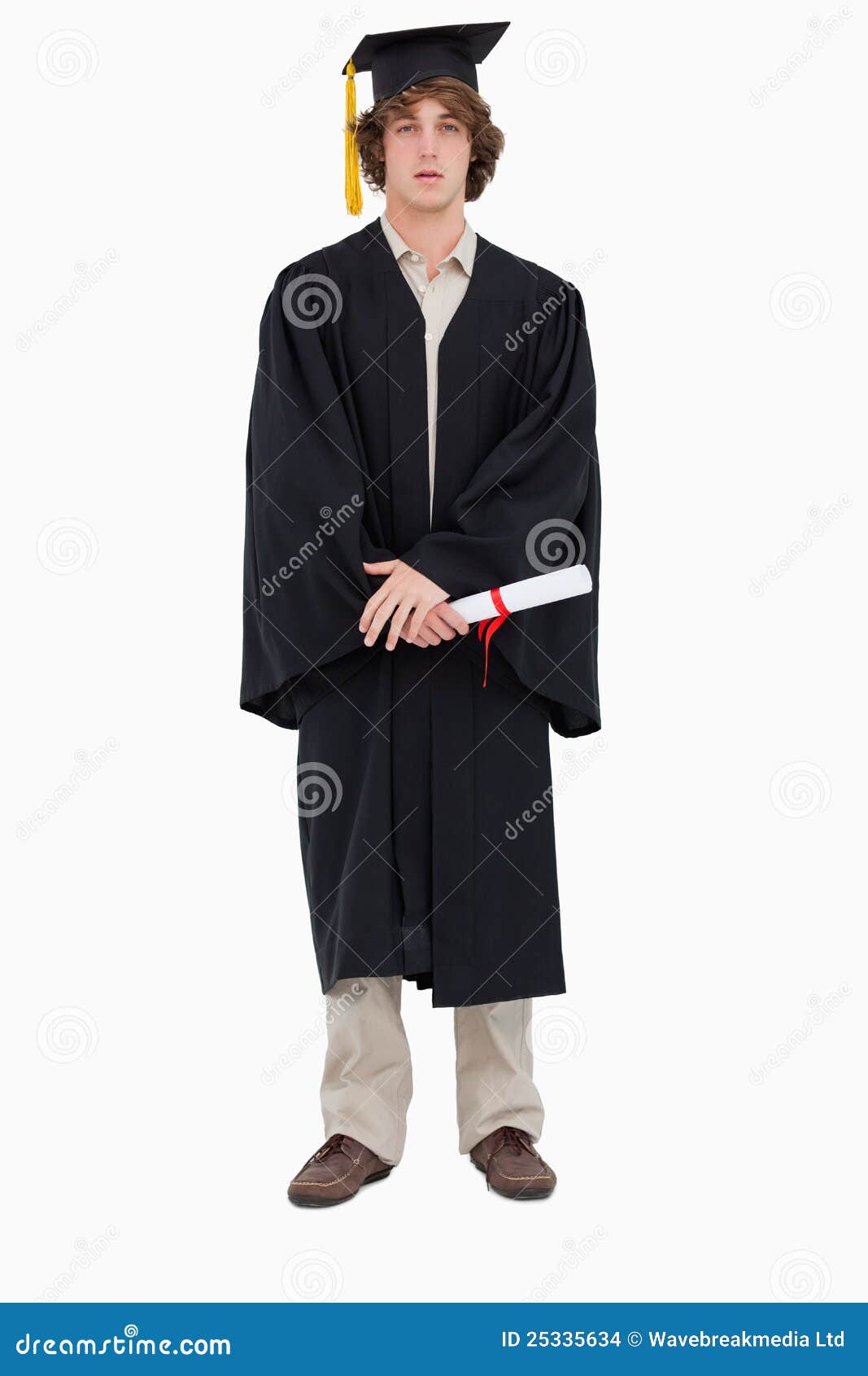 Estudiante En Traje Graduado Foto de archivo - Imagen de graduado ...