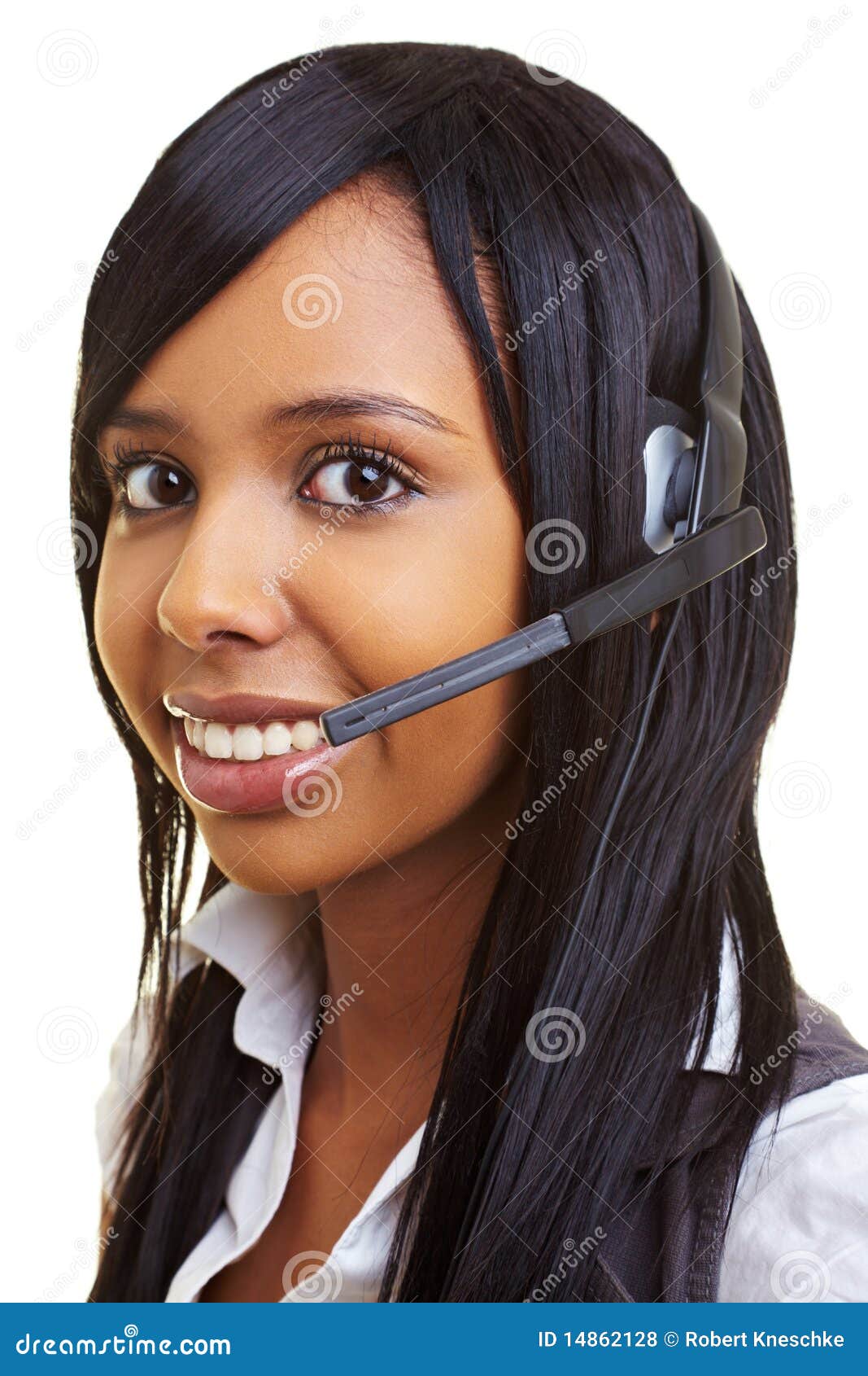 Estudiante En Un Callcenter Foto de archivo - Imagen de auriculares ...