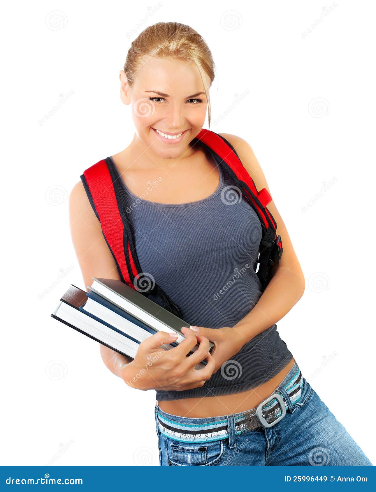 Estudiante feliz imagen de archivo. Imagen de mano, aislado - 25996449