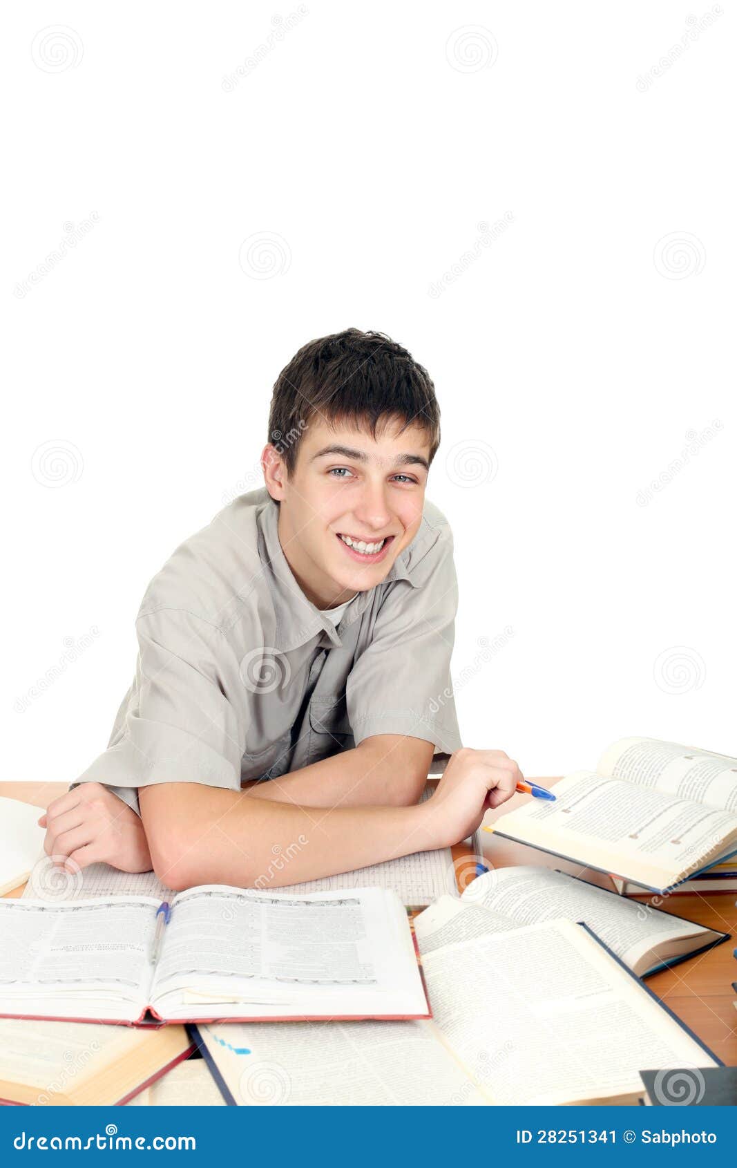 Estudiante feliz imagen de archivo. Imagen de aprendizaje - 28251341