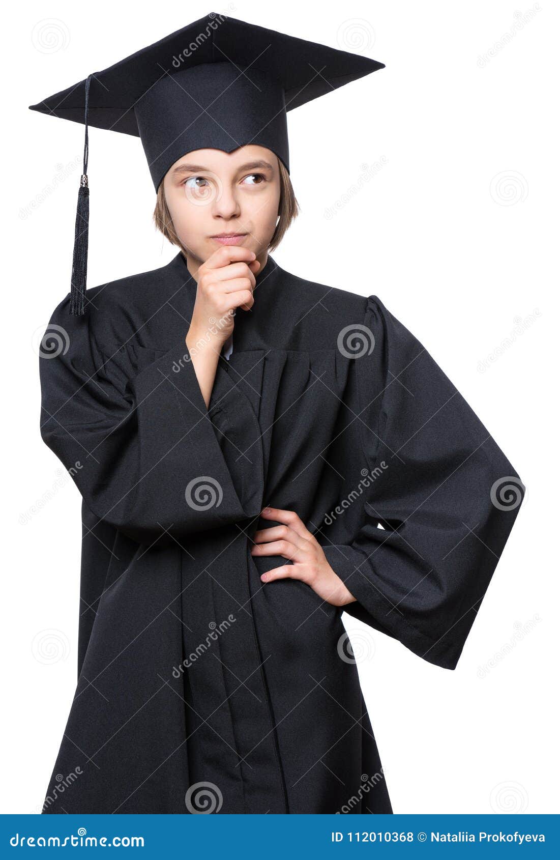 Estudiante Graduado De La Niña Foto de archivo - Imagen de universidad ...