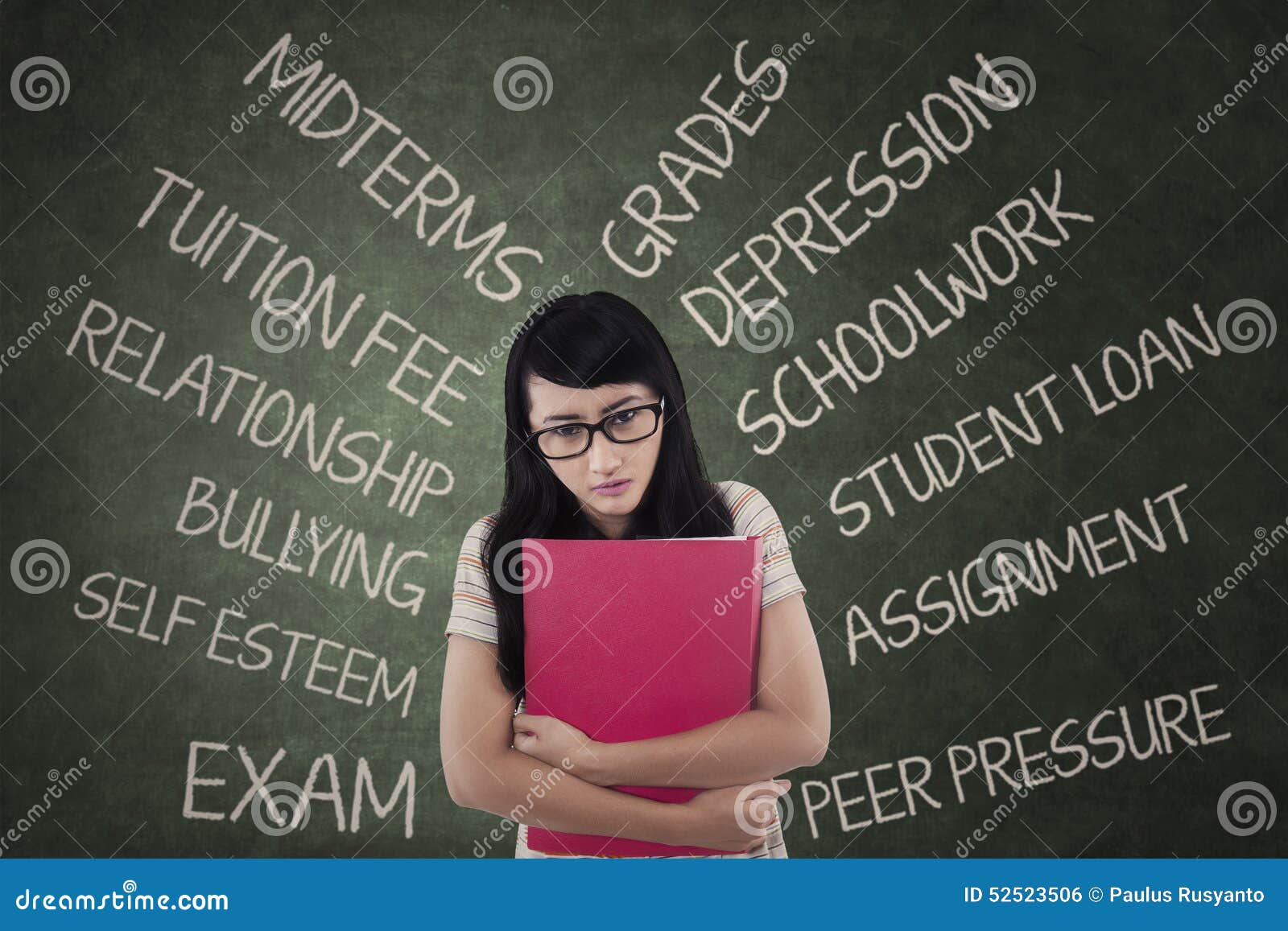 Estudiante Que Tiene Muchos Problemas 1 Foto de archivo - Imagen de ...