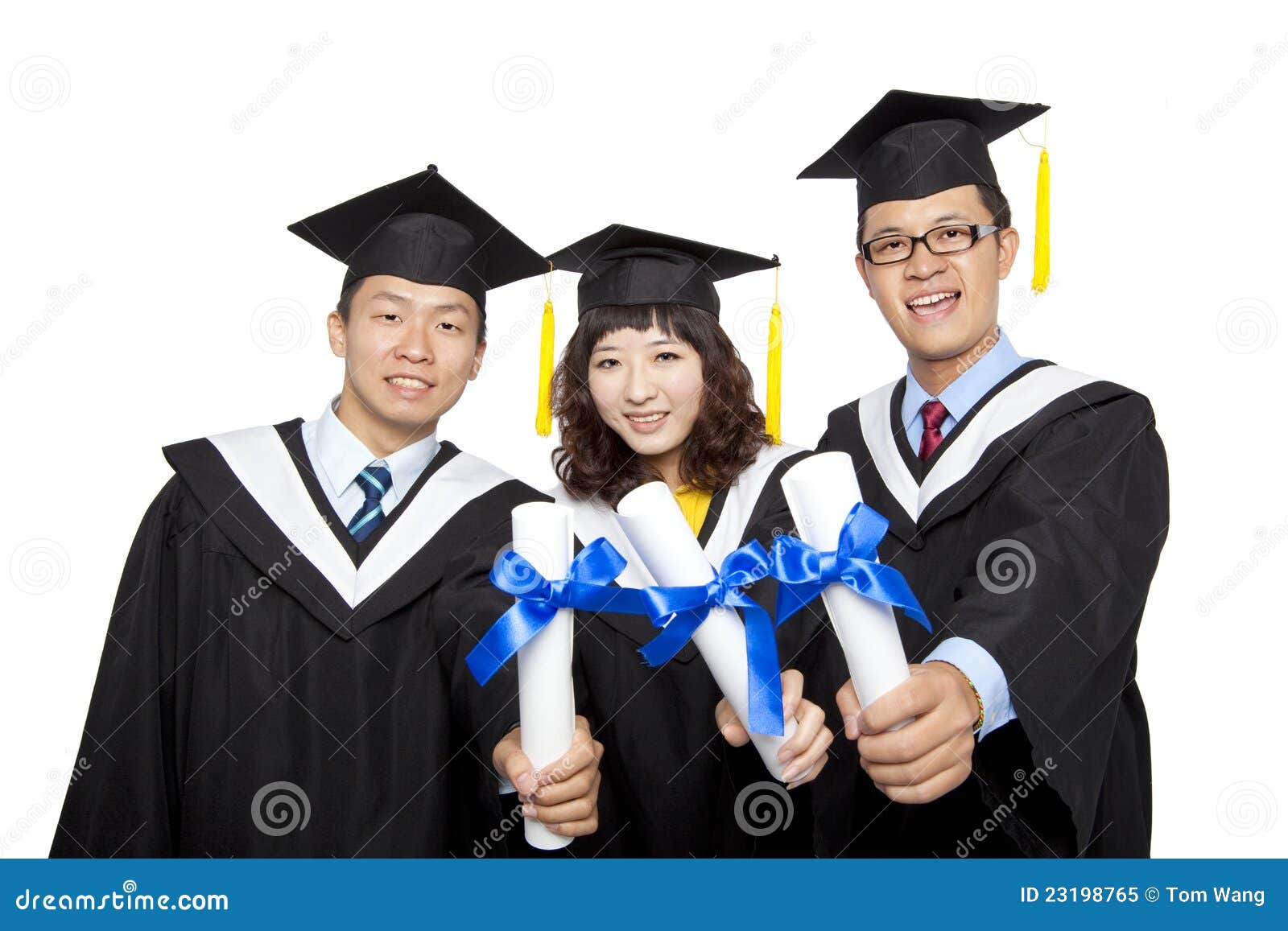 Estudiantes De La Graduación Imagen de archivo - Imagen de retrato ...