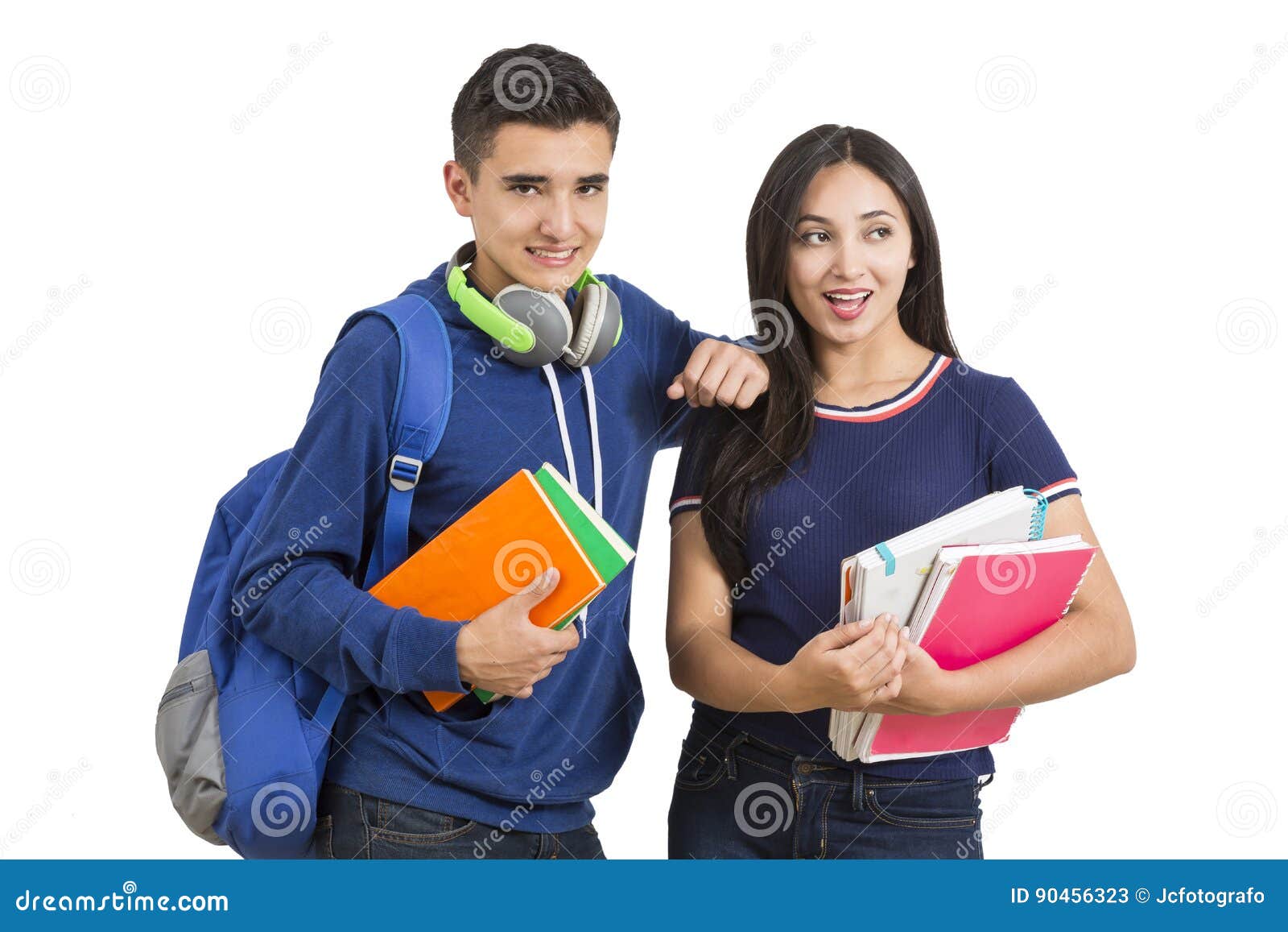 Estudiantes De La High School Secundaria Imagen de archivo - Imagen de ...