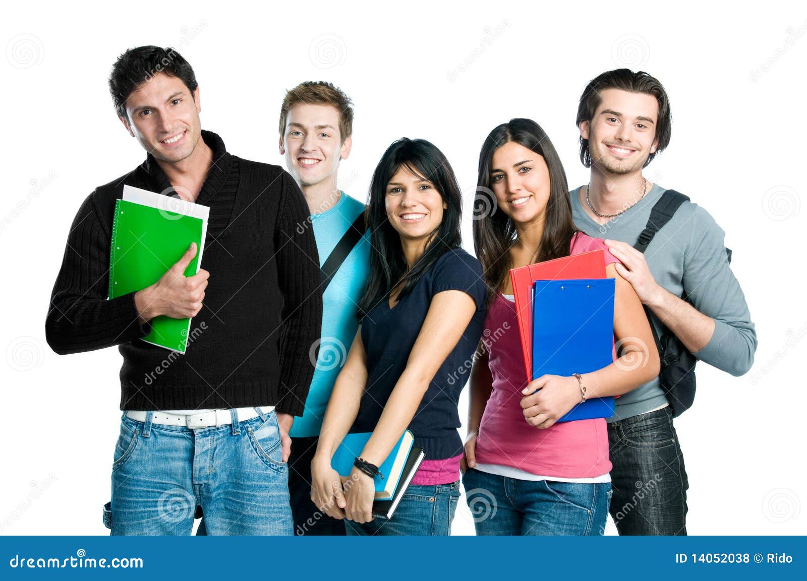 Estudiantes Sonrientes Del Adolescente Foto de archivo - Imagen de ...