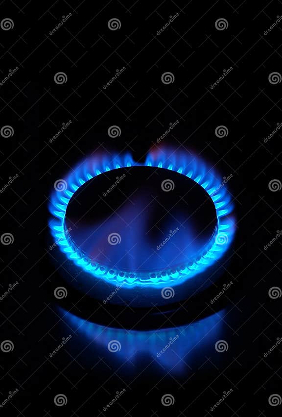 Estufa de gas imagen de archivo. Imagen de illuminado, cena - 768967