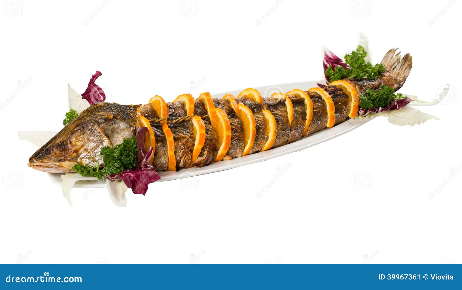 Esturgeon rôti image stock. Image du fond, restaurant - 39967361
