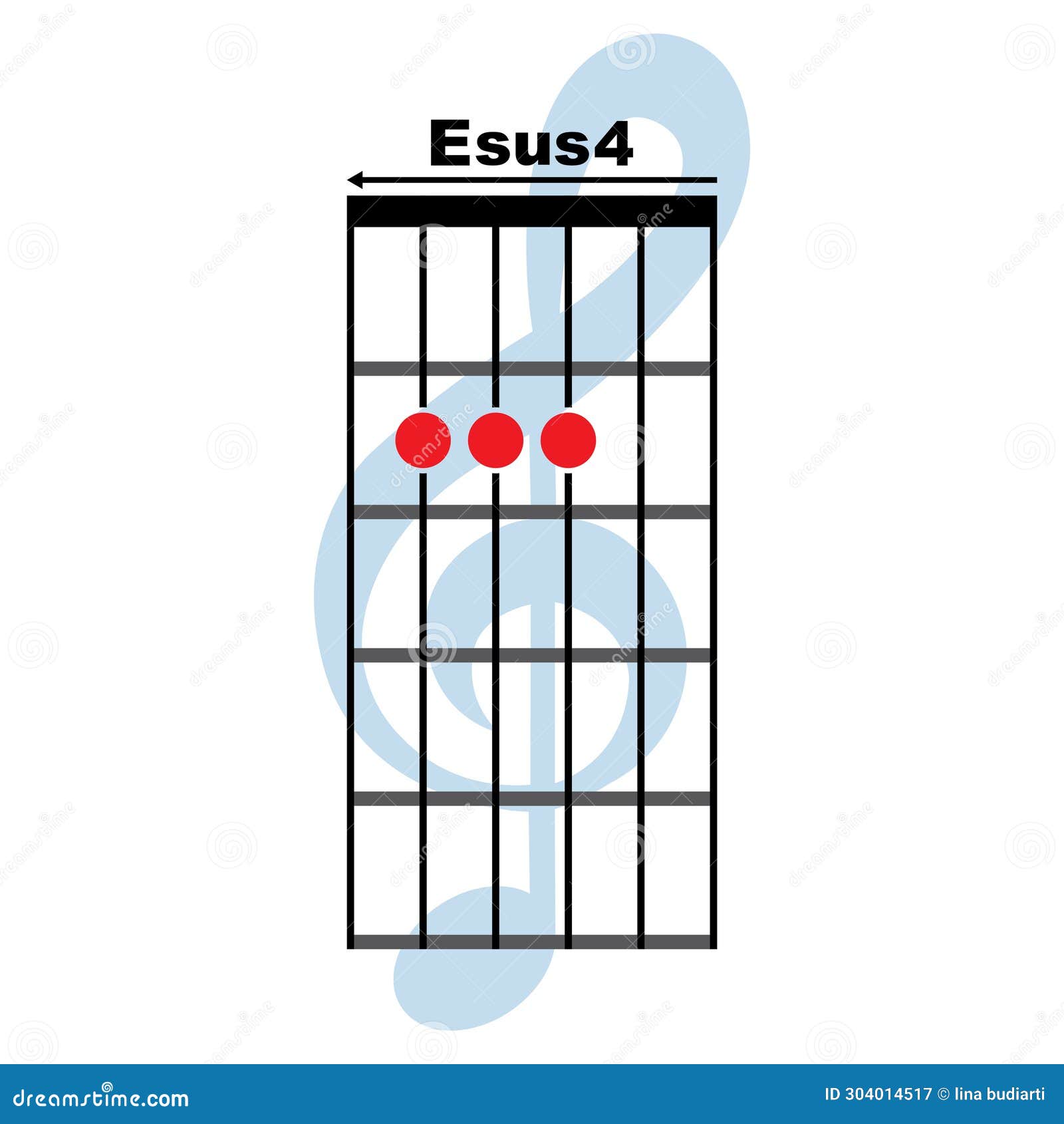 Esus4 guitar chord icon stock illustration. Illustration of guitarist ...