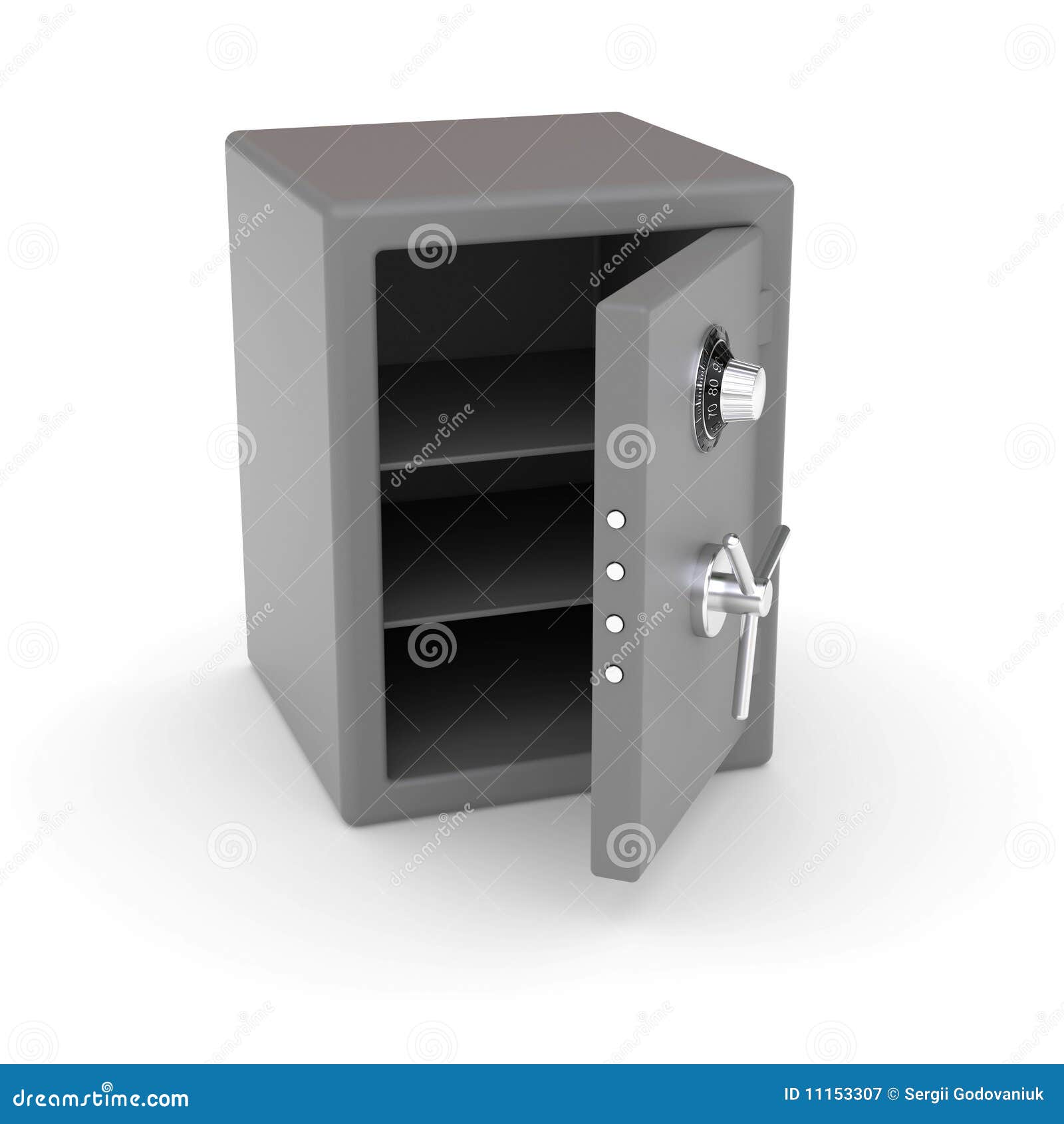 Esvazie O Cofre Forte Aberto Ilustração Stock - Ilustração de seguro ...