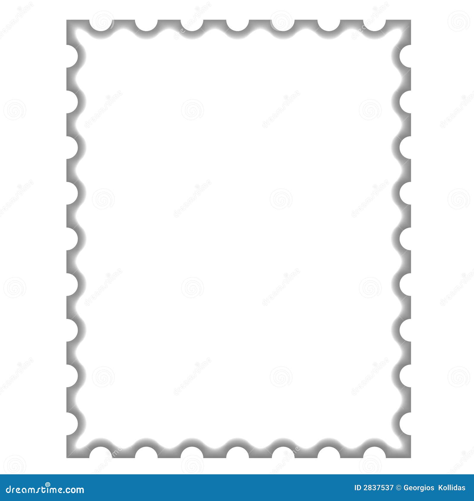 Esvazie o selo ilustração stock. Ilustração de postagem - 2837537