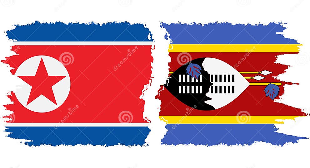 ESwatini and North Korea Grunge Flags Connection Vector Stock Vector ... ESwatini and North Korea Grunge Flags Connection Vector Stock Vector ...