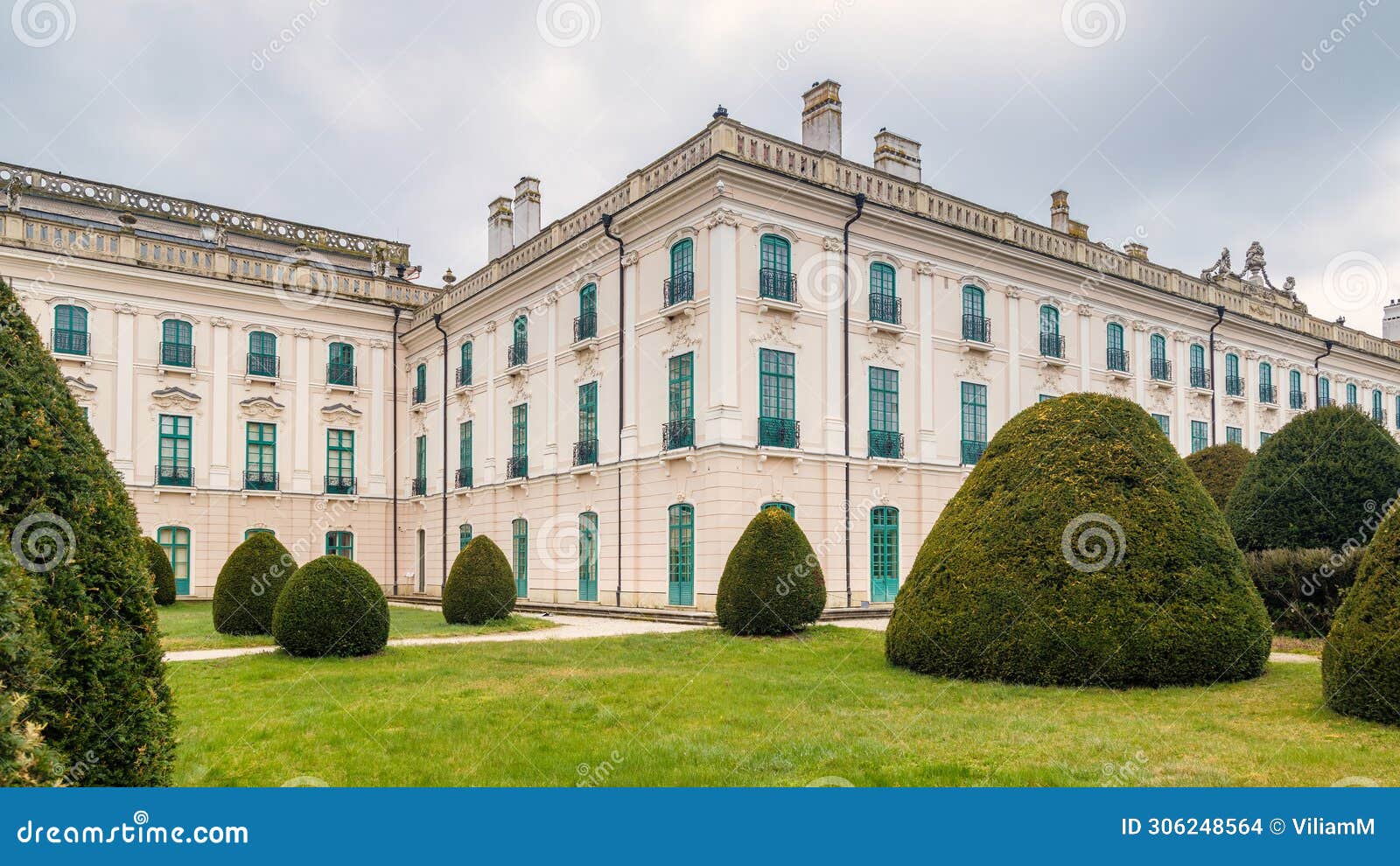 Eszterhaza Palace in Fertod, Hungary Stock Photo - Image of monument ...