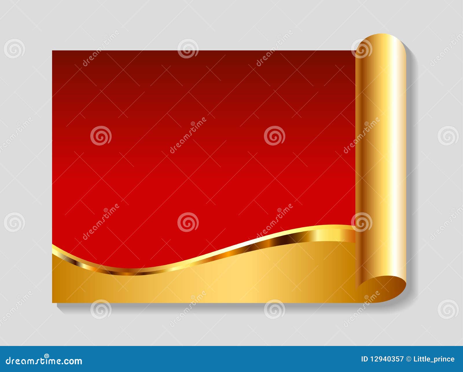 Or et fond abstrait rouge illustration de vecteur. Illustration du coin ...