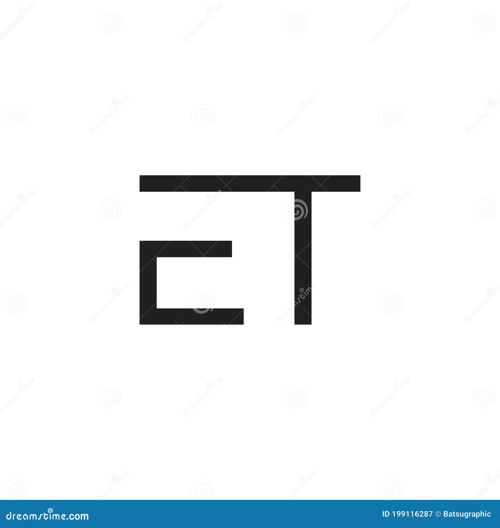 Et Initial Letter Vector Logo Icon Stock Vector - Illustration of ...