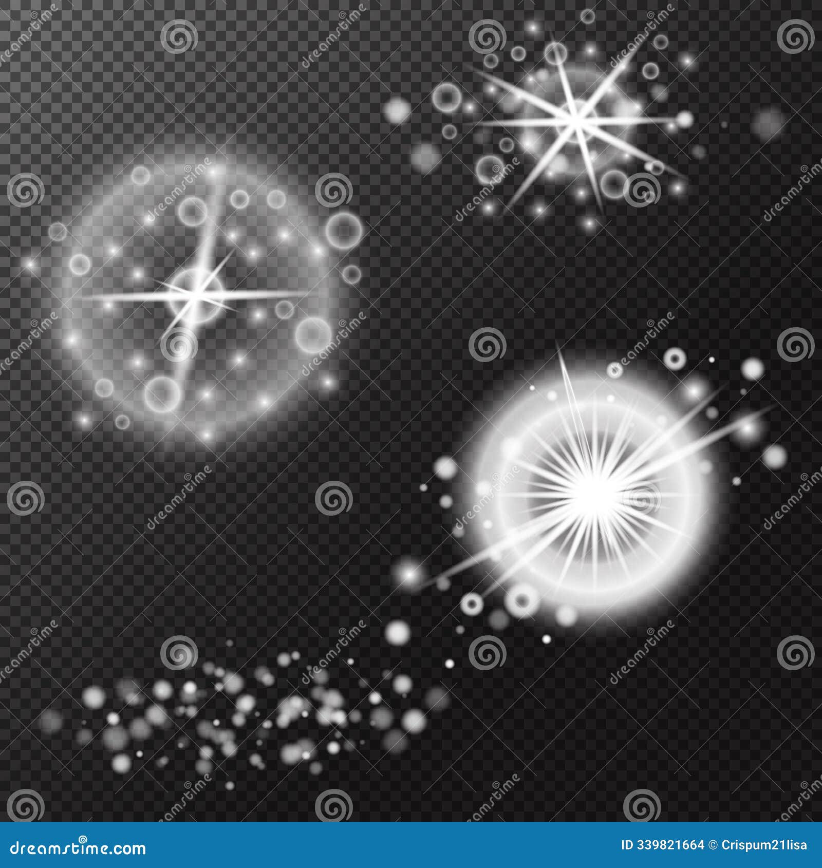 Et Light Effect, Isolated Flare, Explosion Glitter Dust Line Solar ...