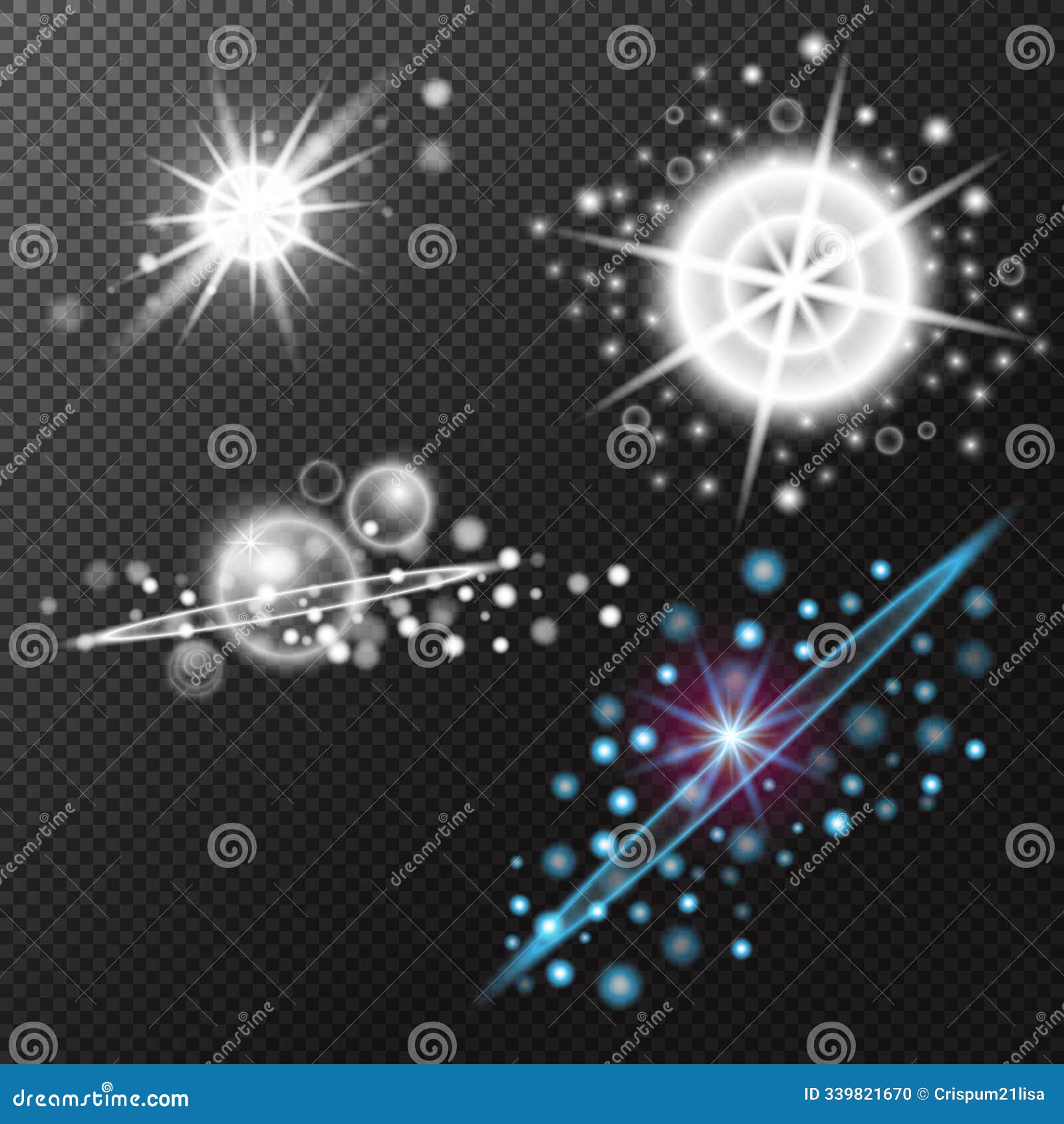 Et Light Effect, Isolated Flare, Explosion Glitter Dust Line Solar ...