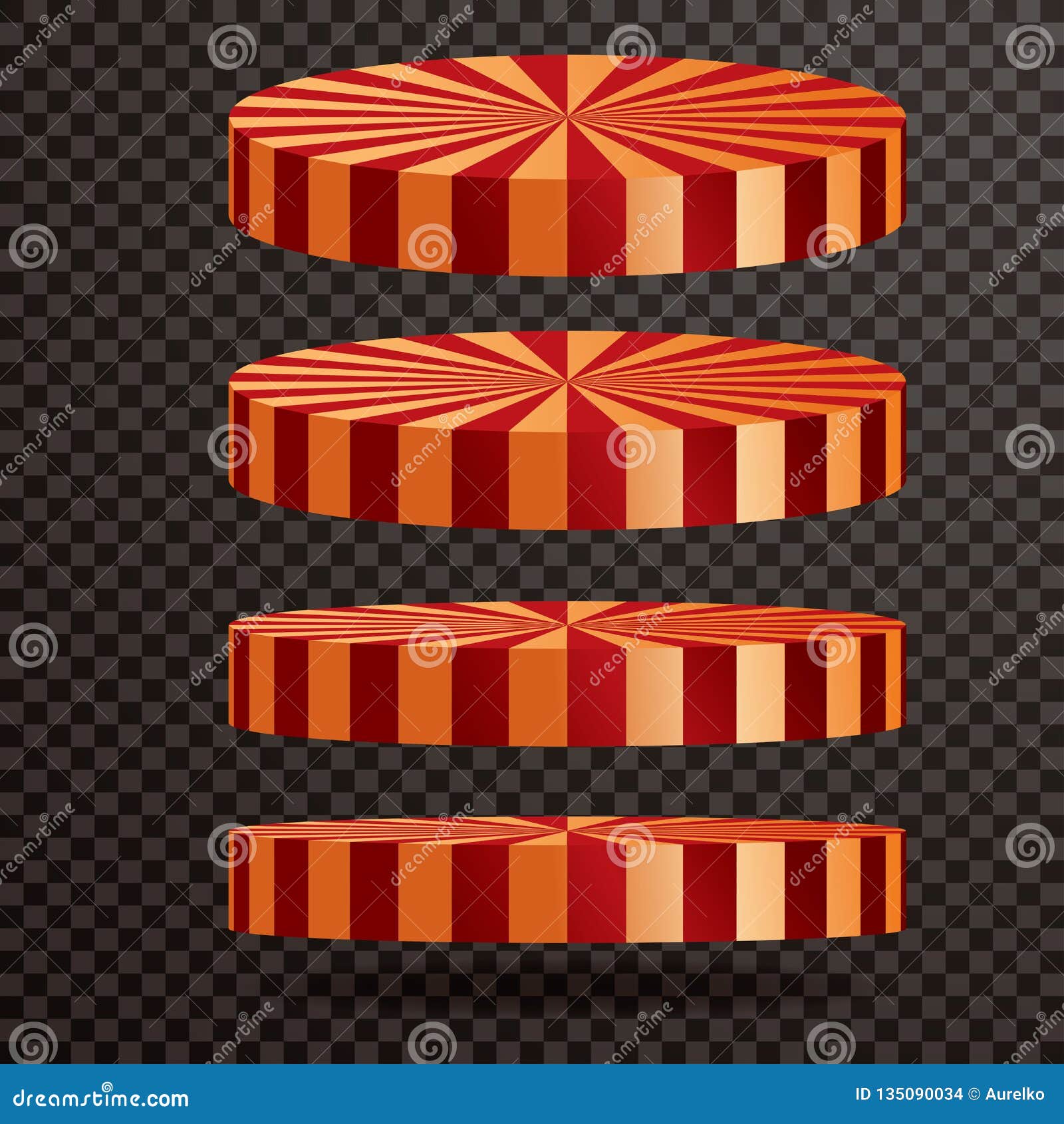 Etapa Del Círculo Del Circo Ilustración del Vector - Ilustración de ...