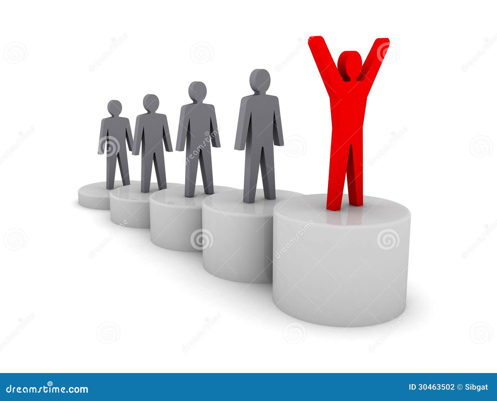 Etapas Ao Sucesso. Escada Do Sucesso. Ilustração Stock - Ilustração de ...