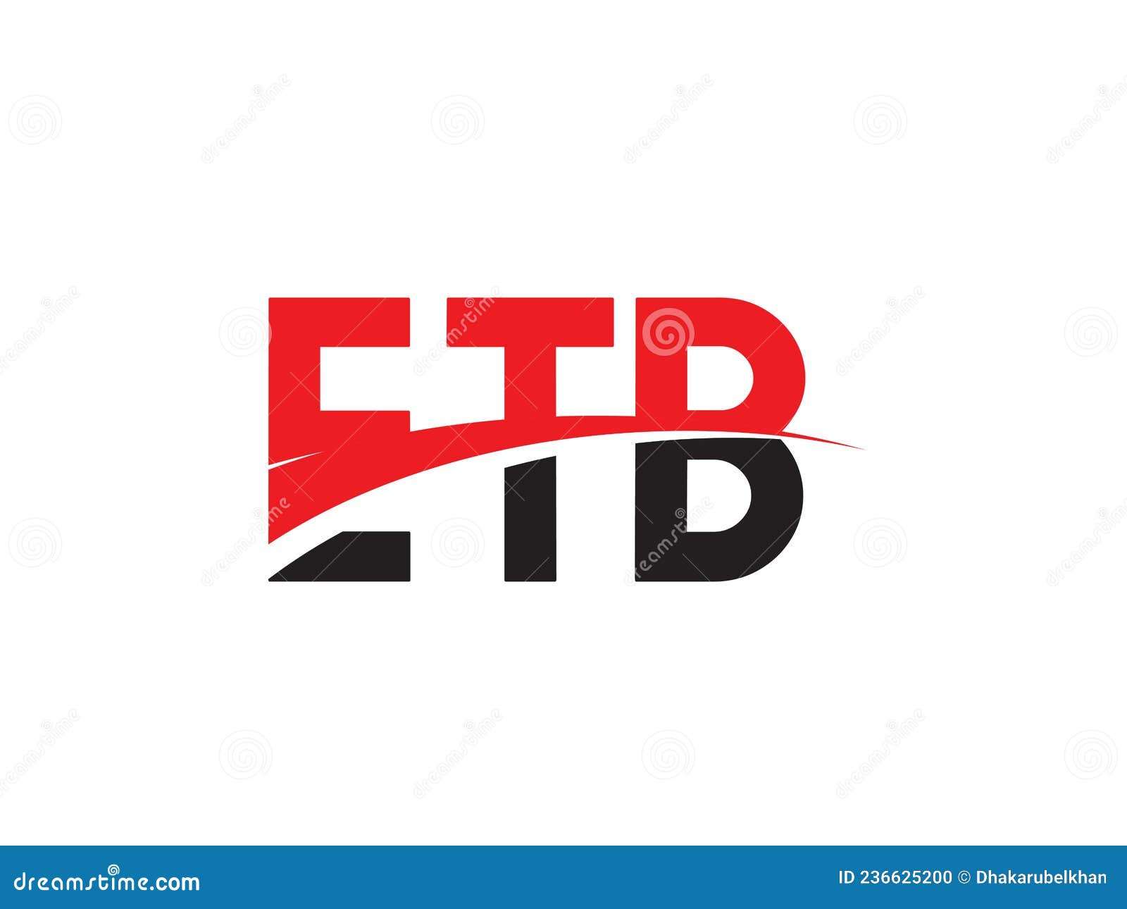 ETB Letter Initial Logo Design Vector Illustration Stock Vector ...