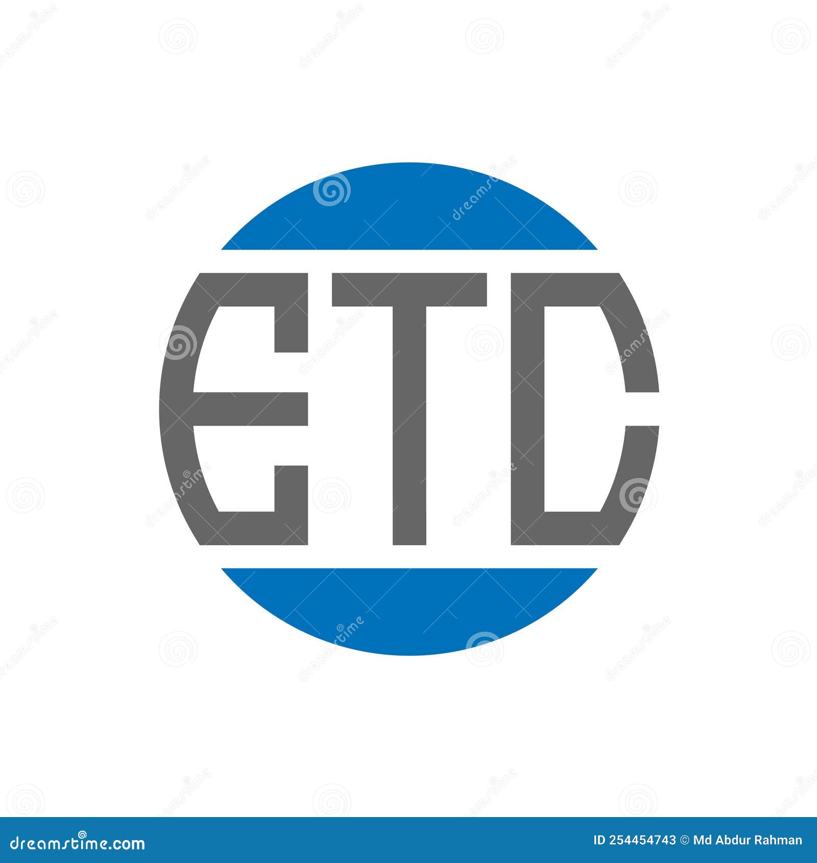 ETC Letter Logo Design on White Background. ETC Creative Initials ...