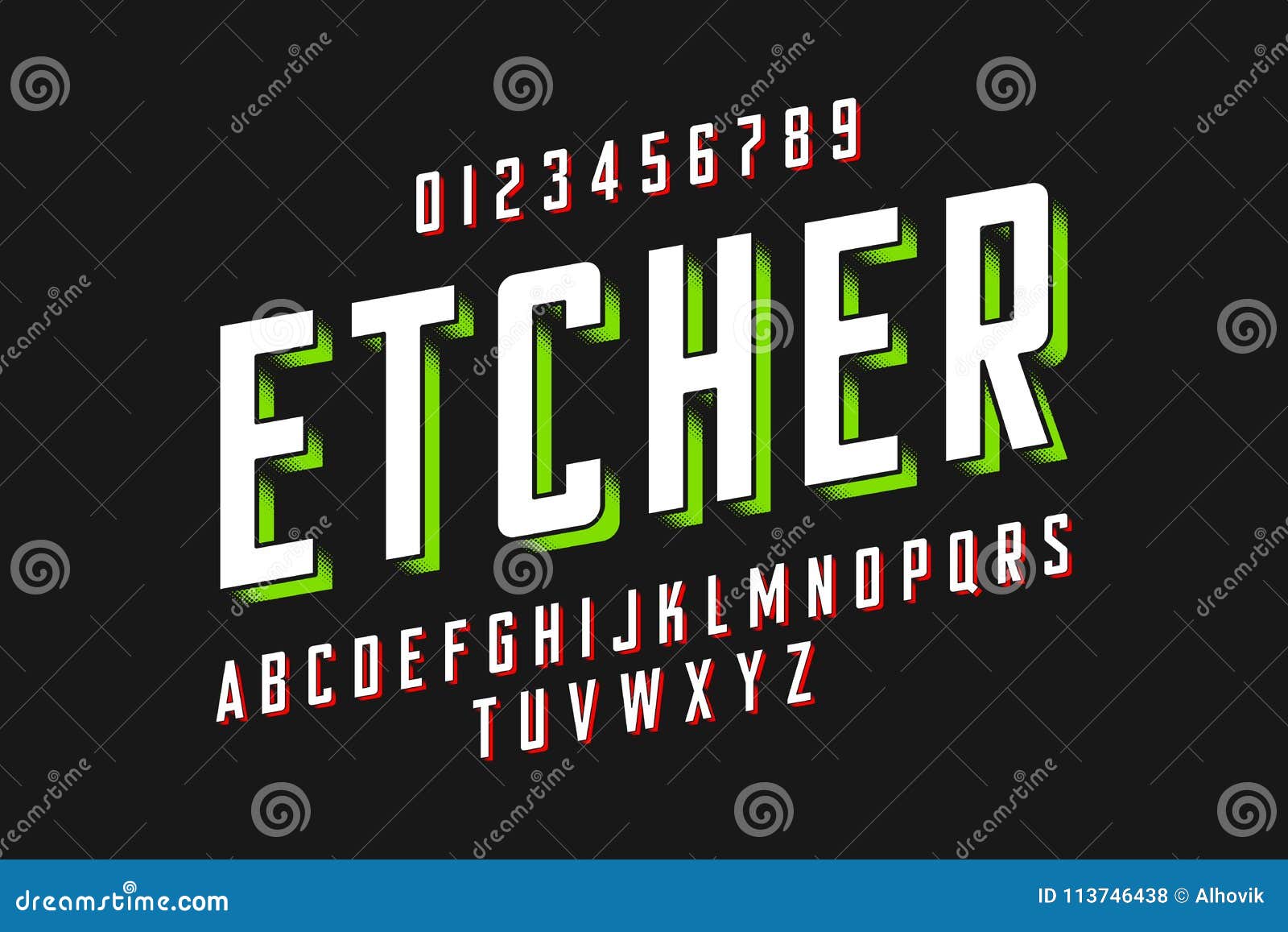 Modern engraved font stock vector. Illustration of modern - 113746438