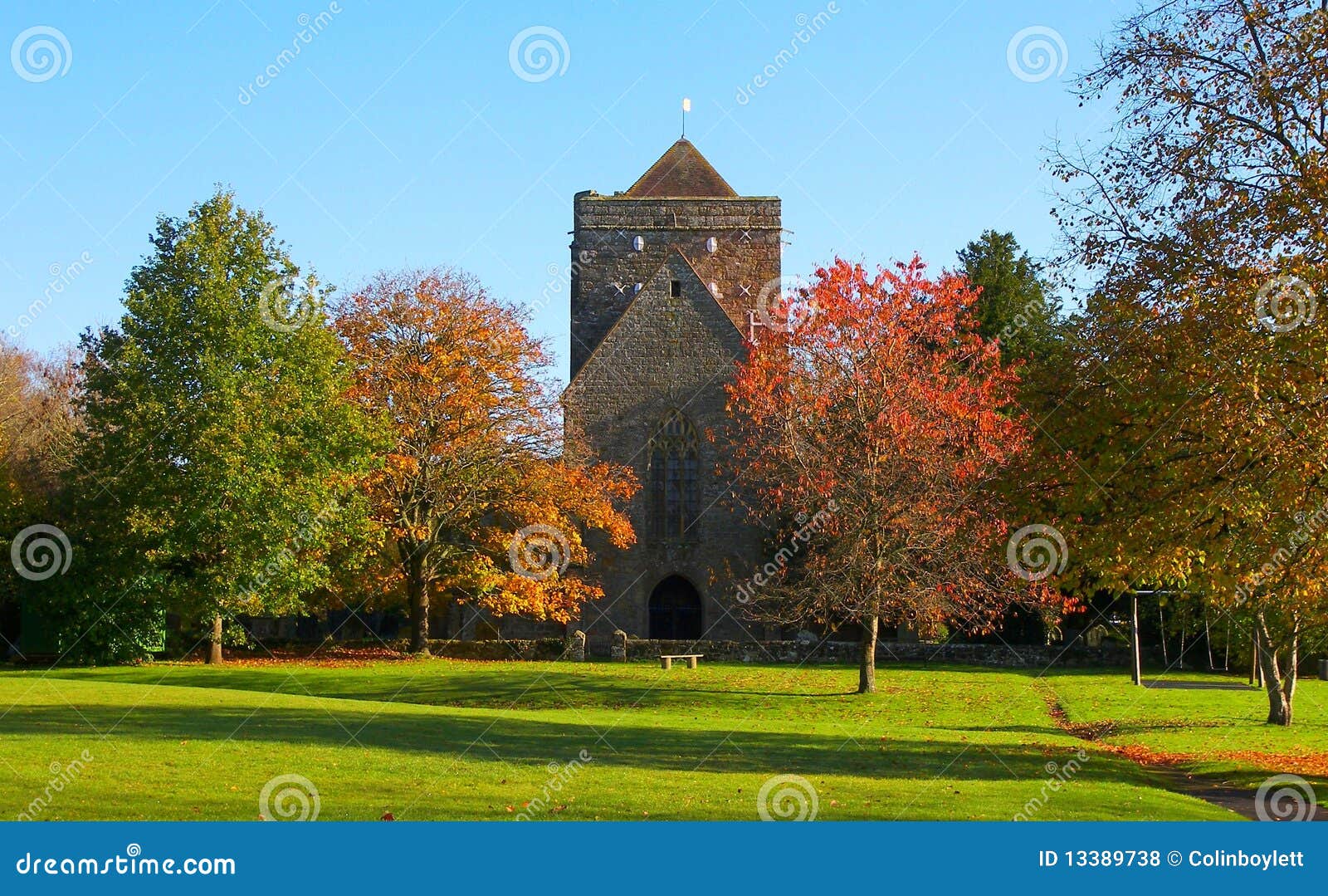 Etchingham Church stock photo. Image of amber, trees - 13389738