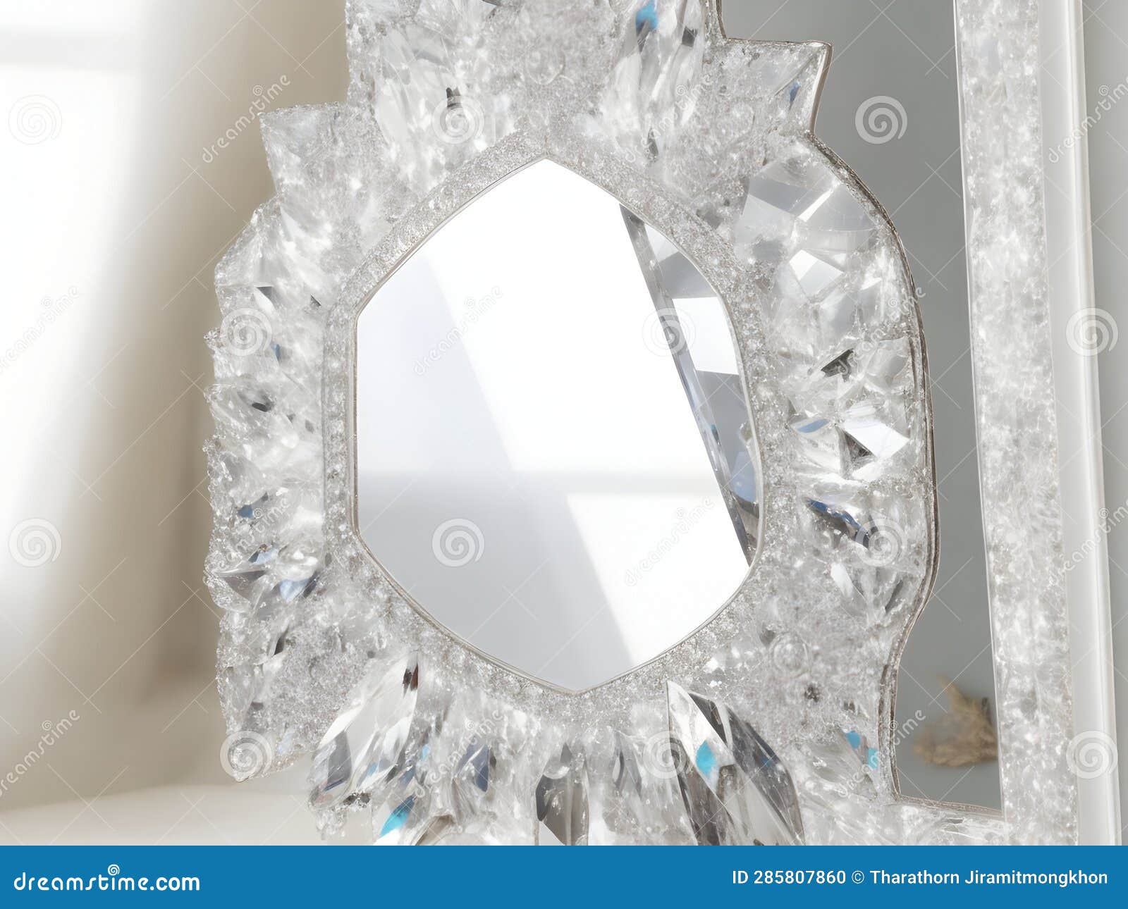 Eternal Elegance: Captivating Crystal Mirror Art Prints Stock ...