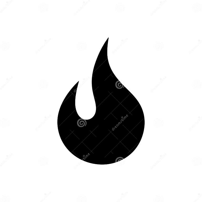 Eternal ember flame icon stock vector. Illustration of neverending ...