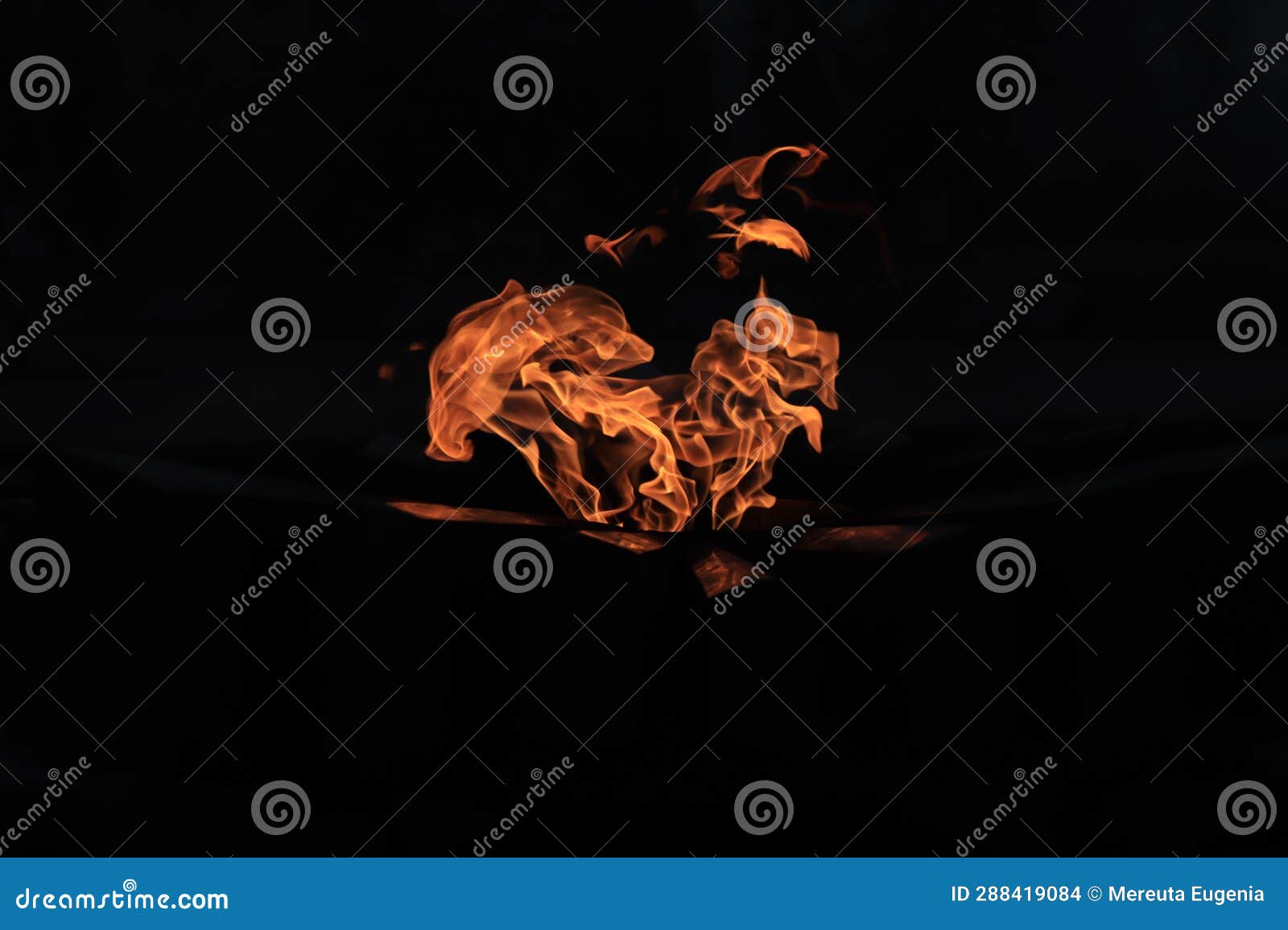 Eternal Flame, Flame in the Dark, Stock Photo - Image of flammable, glowing: 288419084